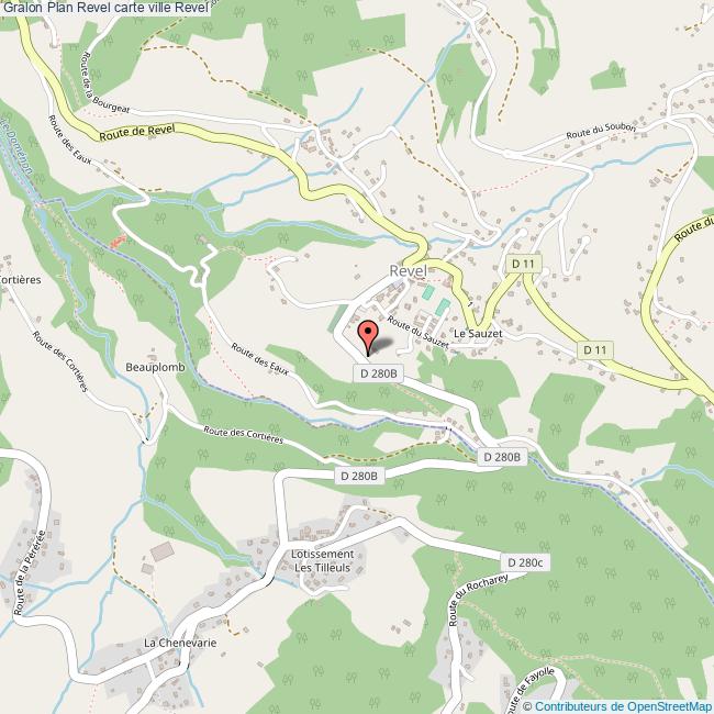 Plan Revel carte ville Revel