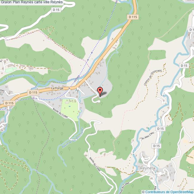 Plan Reynès carte ville Reynès