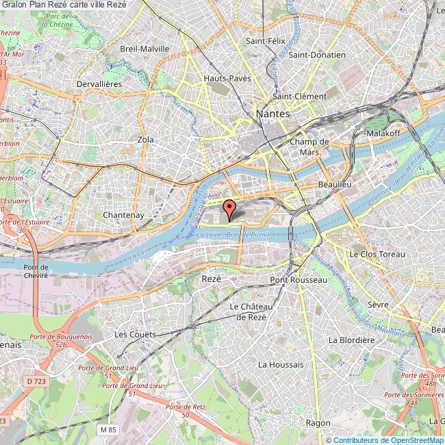 Plan Rezé carte ville Rezé
