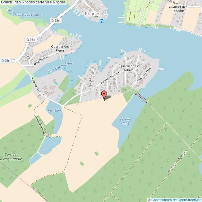 Plan Rhodes carte ville Rhodes