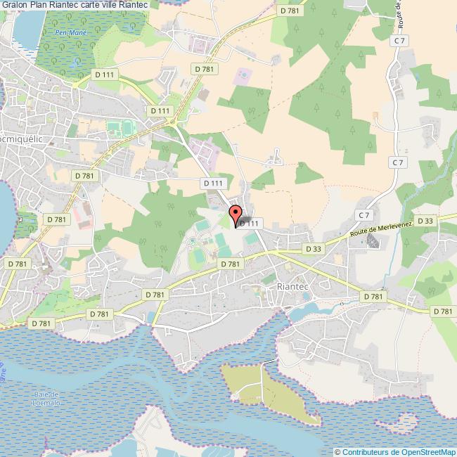 Plan Riantec carte ville Riantec