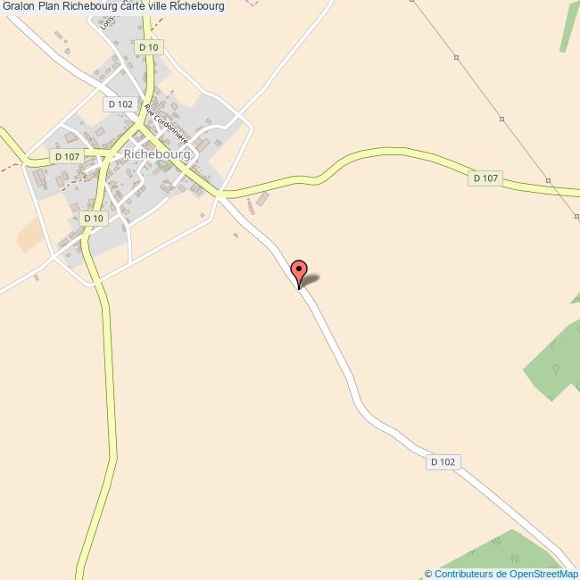 Plan Richebourg carte ville Richebourg