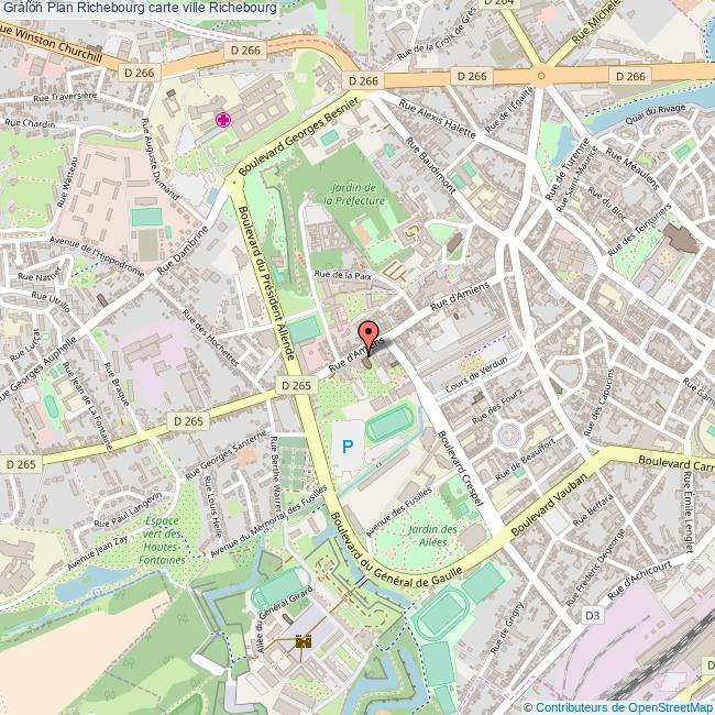 Plan Richebourg carte ville Richebourg