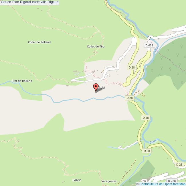 Plan Rigaud carte ville Rigaud