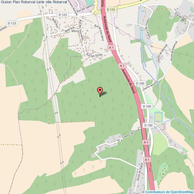 Plan Roberval carte ville Roberval