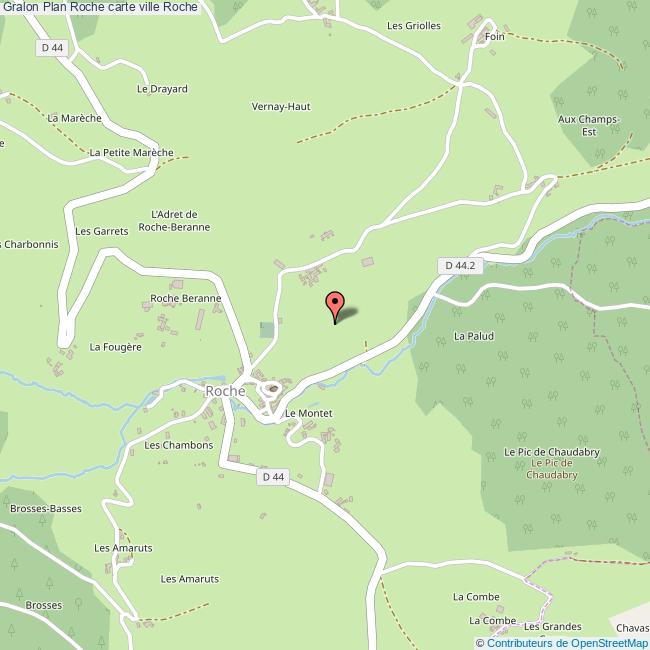 Plan Roche carte ville Roche