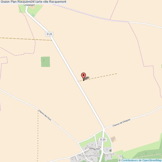 Plan Rocquemont carte ville Rocquemont