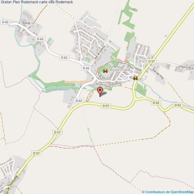 Plan Rodemack carte ville Rodemack