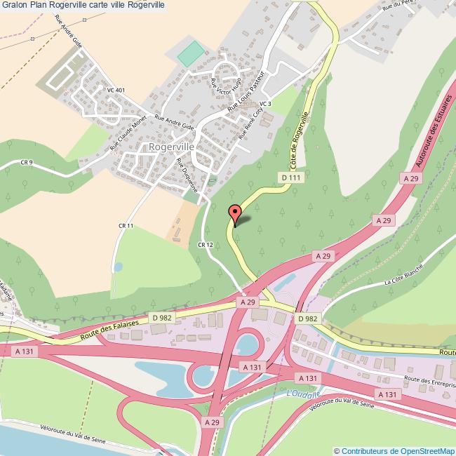 Plan Rogerville carte ville Rogerville