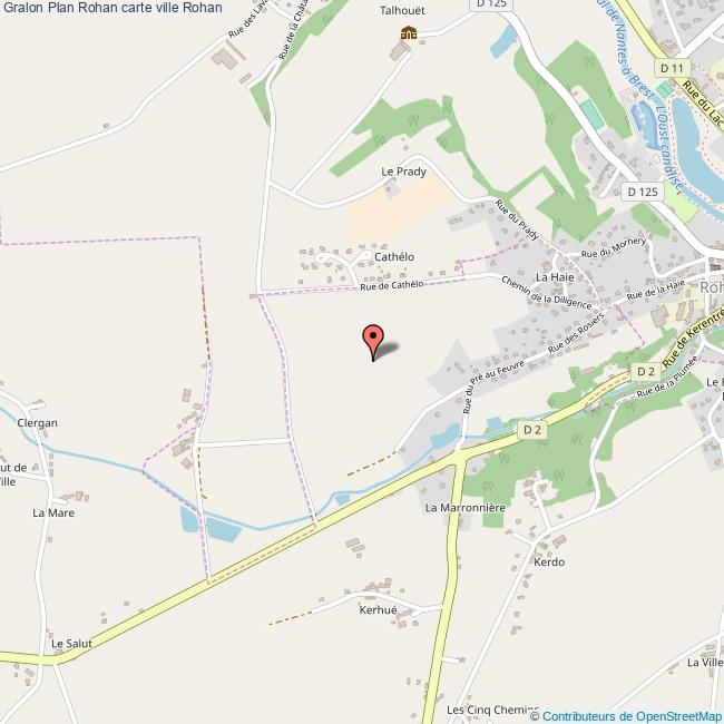 Plan Rohan carte ville Rohan