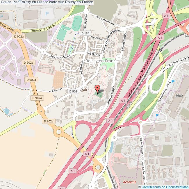 Plan Roissy-en-France carte ville Roissy-en-France