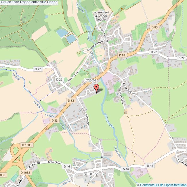 Plan Roppe carte ville Roppe