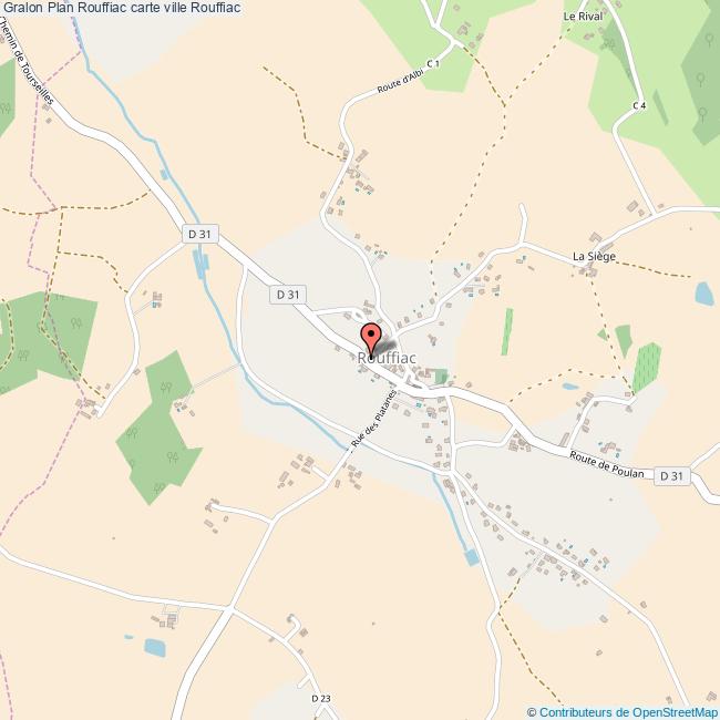 Plan Rouffiac carte ville Rouffiac