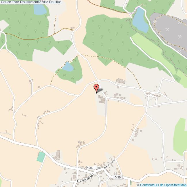 Plan Rouillac carte ville Rouillac