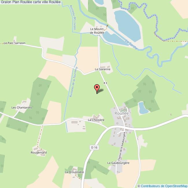 Plan Roullée carte ville Roullée
