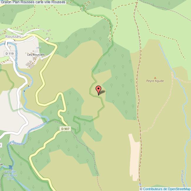 Plan Rousses carte ville Rousses