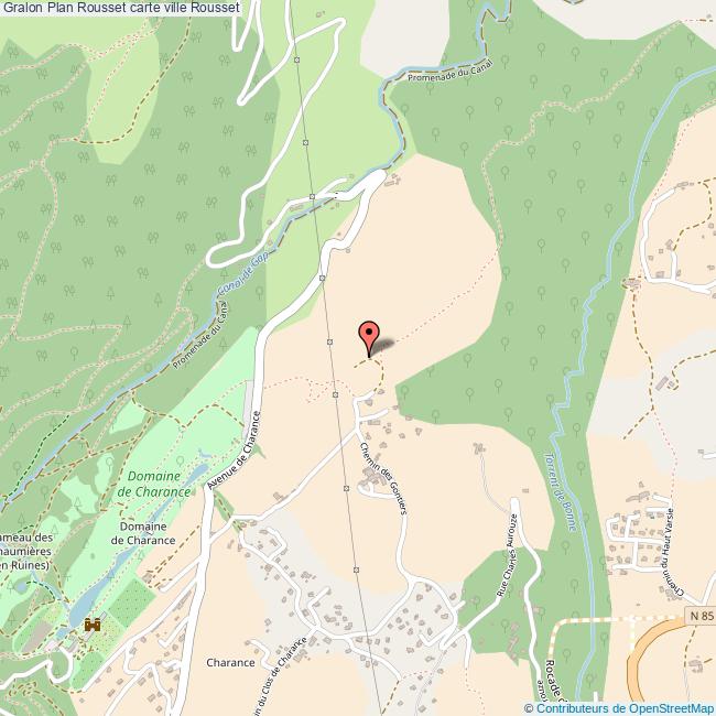 Plan Rousset carte ville Rousset