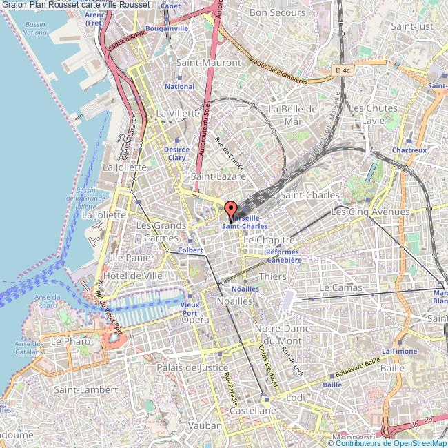 Plan Rousset carte ville Rousset