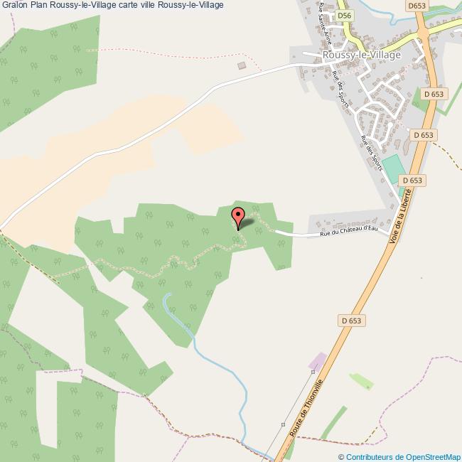 Plan Roussy-le-Village carte ville Roussy-le-Village