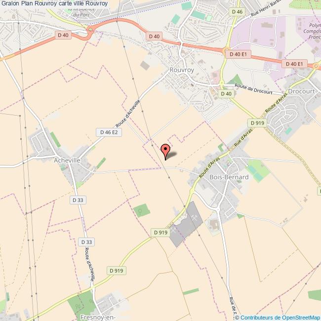 Plan Rouvroy carte ville Rouvroy