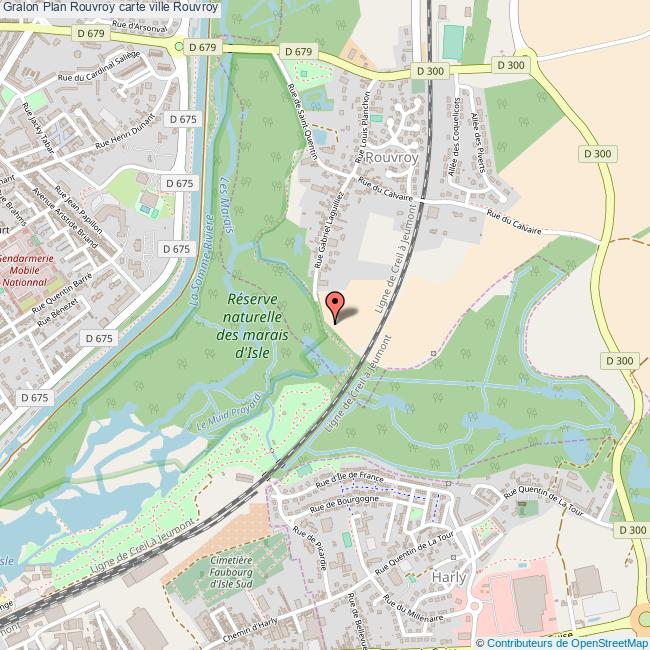 Plan Rouvroy carte ville Rouvroy