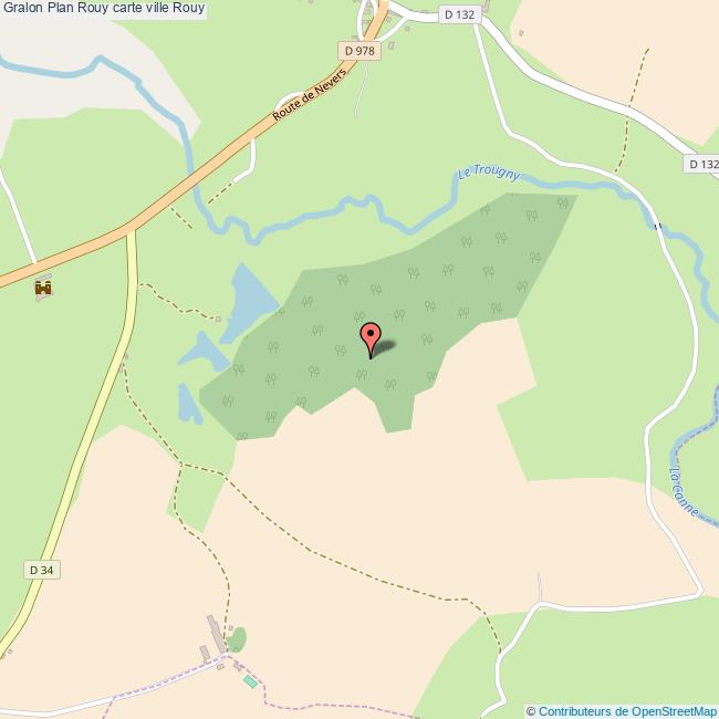Plan Rouy carte ville Rouy