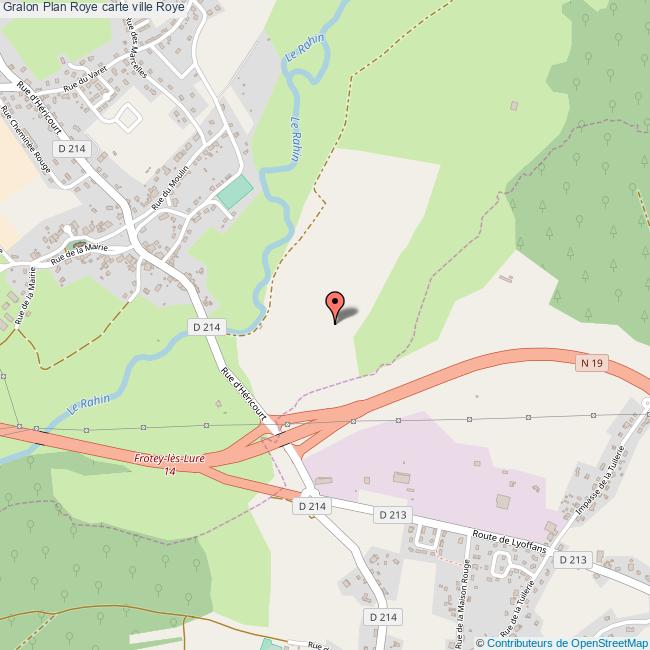 Plan Roye carte ville Roye