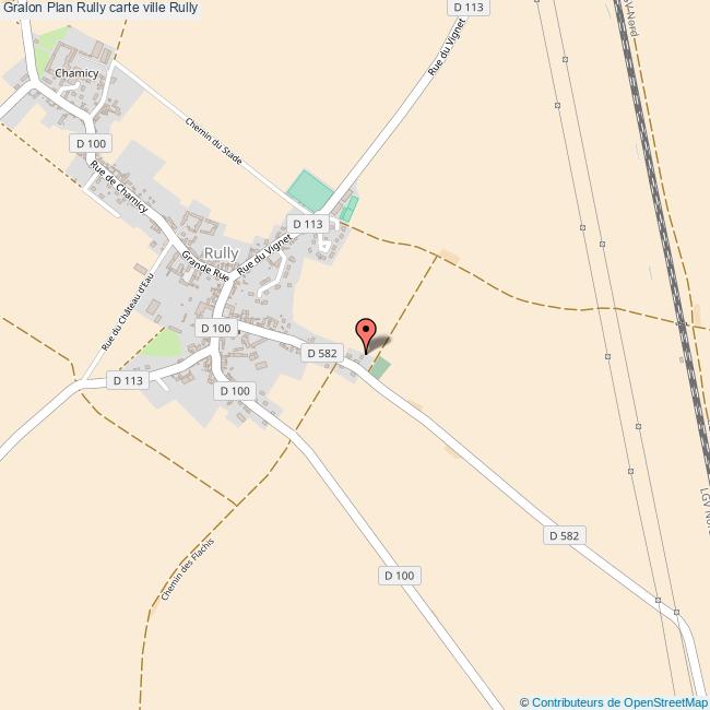 Plan Rully carte ville Rully