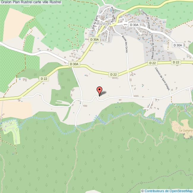 Plan Rustrel carte ville Rustrel