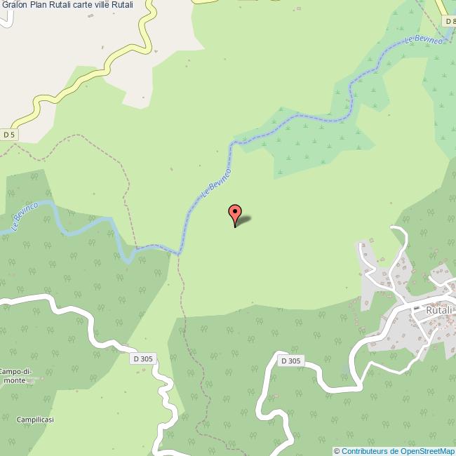 Plan Rutali carte ville Rutali