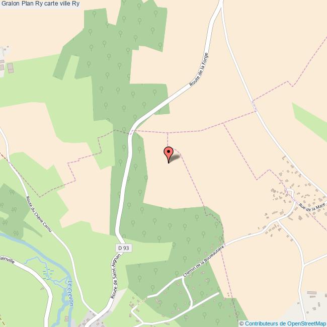 Plan Ry carte ville Ry