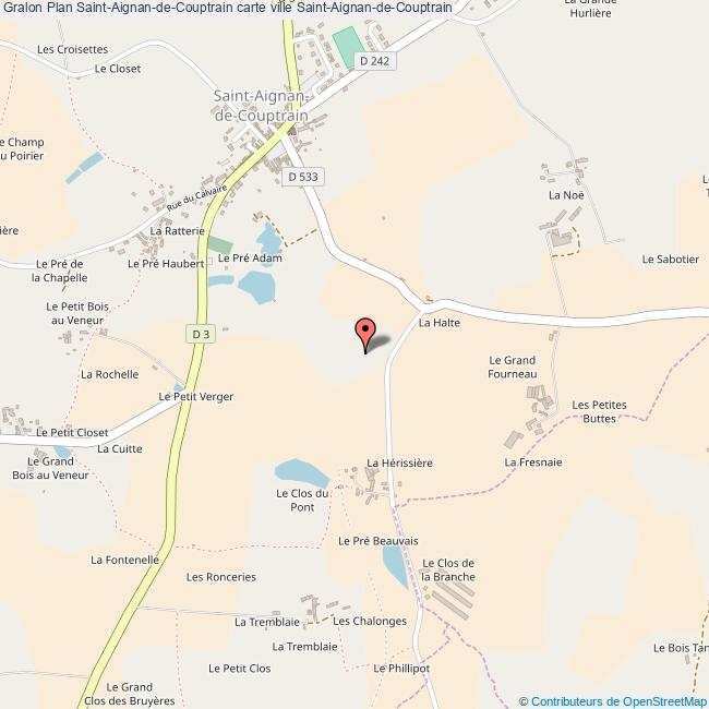Plan Saint-Aignan-de-Couptrain carte ville Saint-Aignan-de-Couptrain