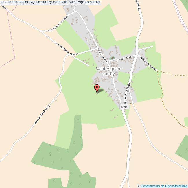 Plan Saint-Aignan-sur-Ry carte ville Saint-Aignan-sur-Ry