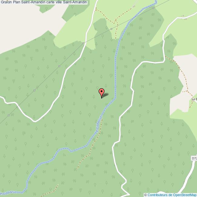 Plan Saint-Amandin carte ville Saint-Amandin