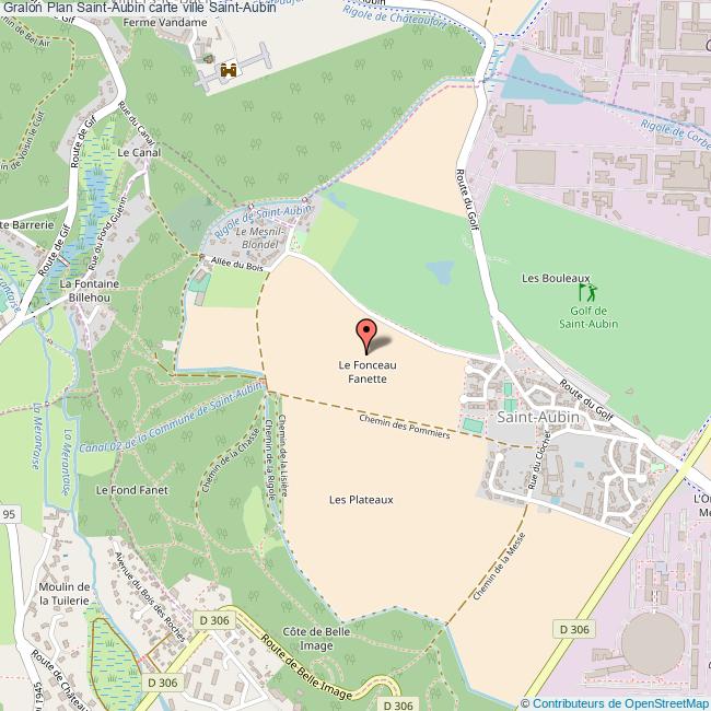 Plan Saint-Aubin carte ville Saint-Aubin