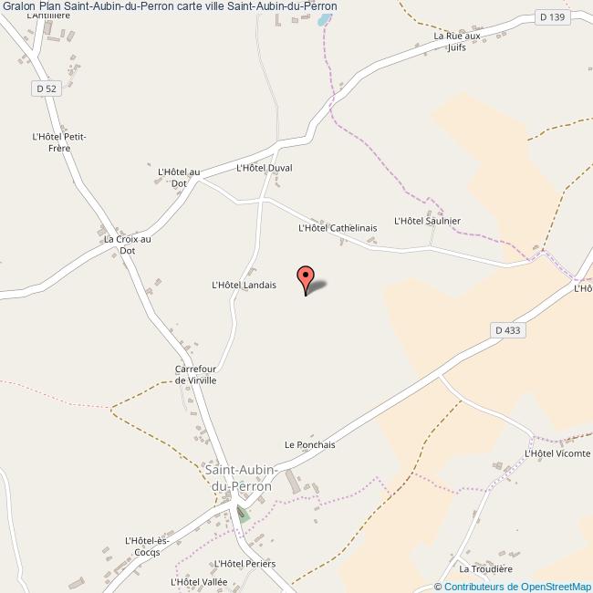 Plan Saint-Aubin-du-Perron carte ville Saint-Aubin-du-Perron