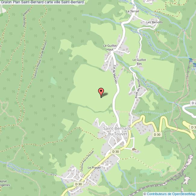 Plan Saint-Bernard carte ville Saint-Bernard