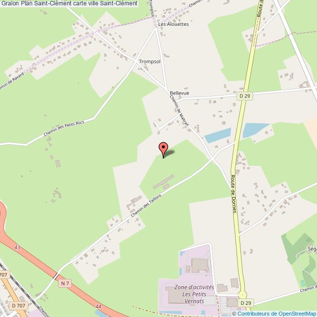 Plan Saint-Clément carte ville Saint-Clément