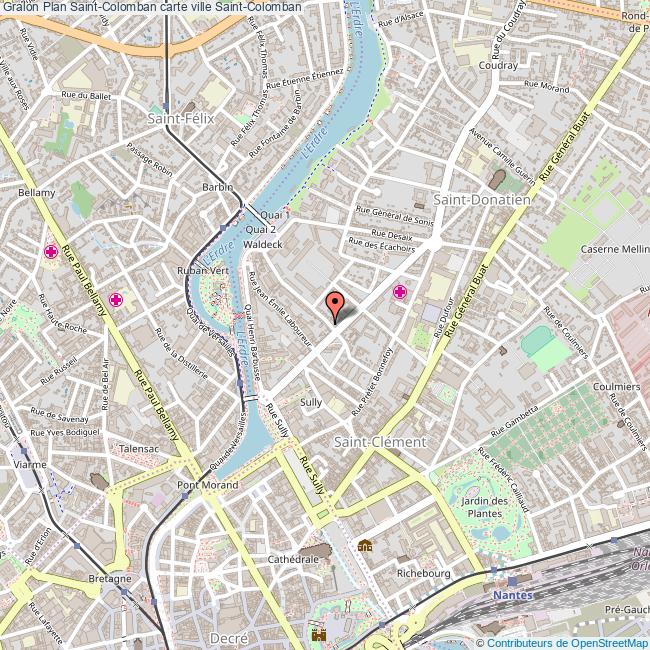 Plan Saint-Colomban carte ville Saint-Colomban