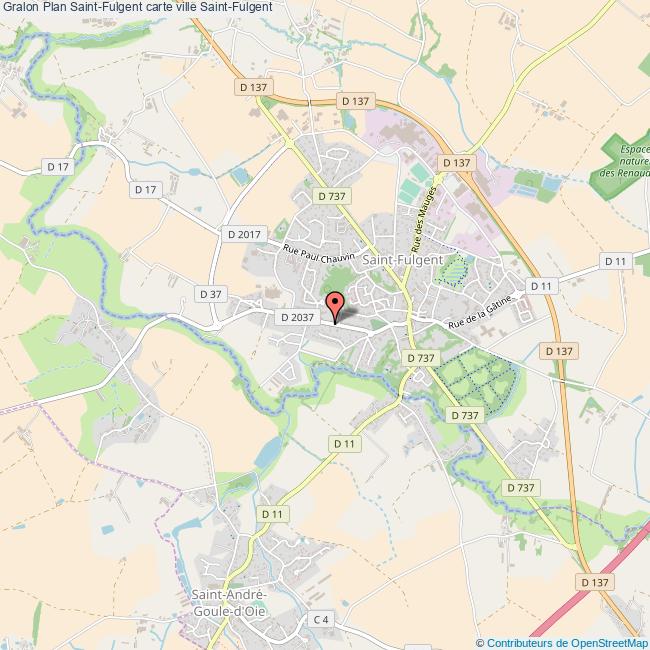 Plan Saint-Fulgent carte ville Saint-Fulgent