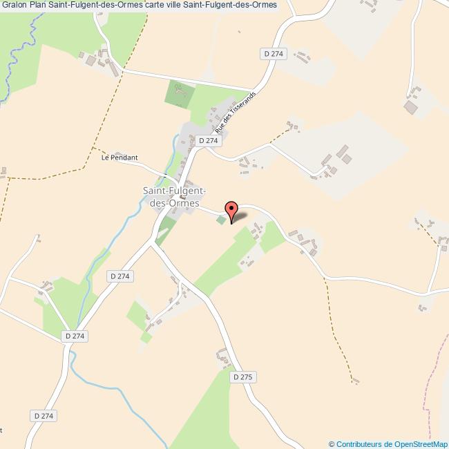 Plan Saint-Fulgent-des-Ormes carte ville Saint-Fulgent-des-Ormes