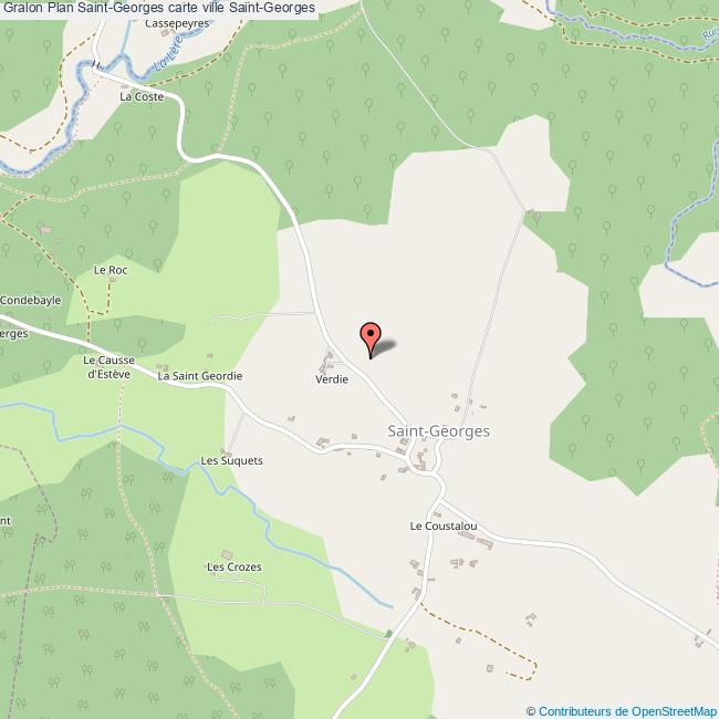 Plan Saint-Georges carte ville Saint-Georges