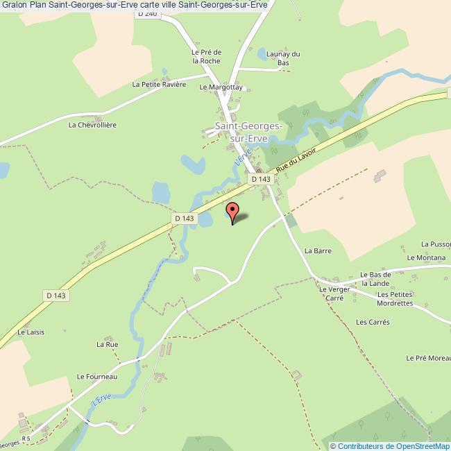 Plan Saint-Georges-sur-Erve carte ville Saint-Georges-sur-Erve