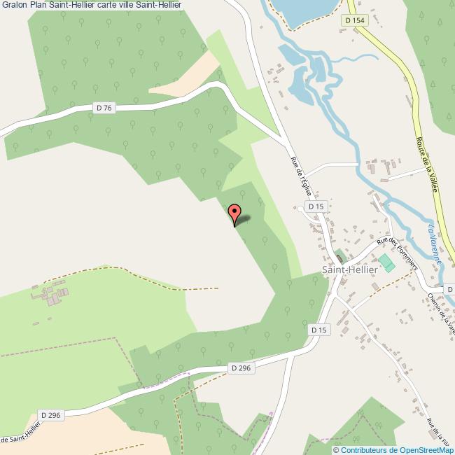 Plan Saint-Hellier carte ville Saint-Hellier
