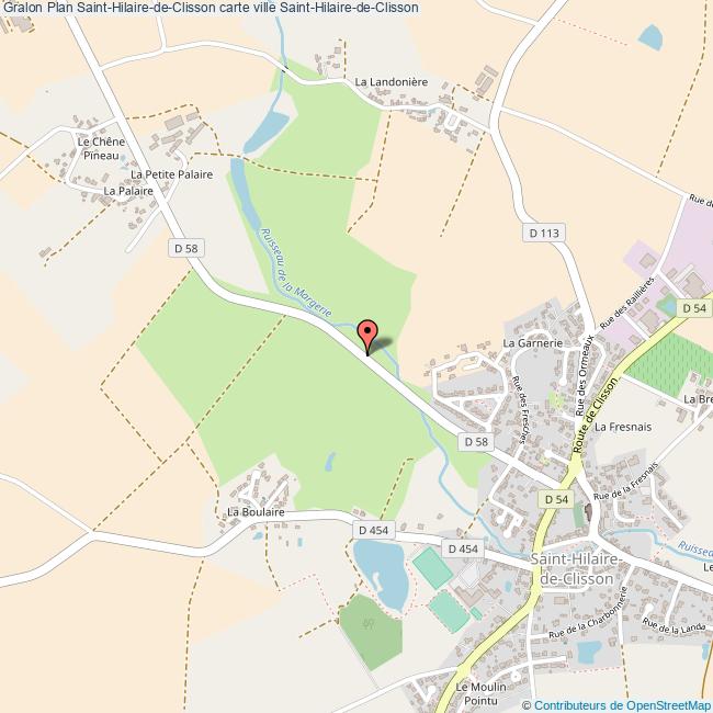 Plan Saint-Hilaire-de-Clisson carte ville Saint-Hilaire-de-Clisson