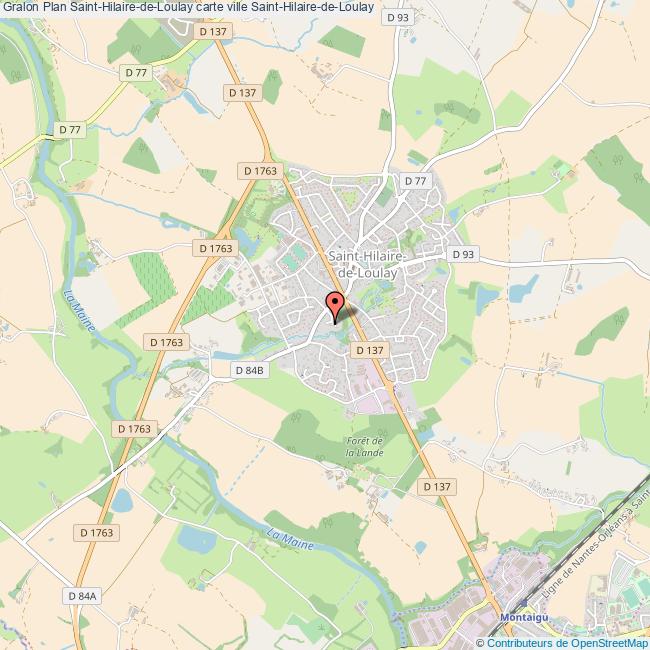 Plan Saint-Hilaire-de-Loulay carte ville Saint-Hilaire-de-Loulay