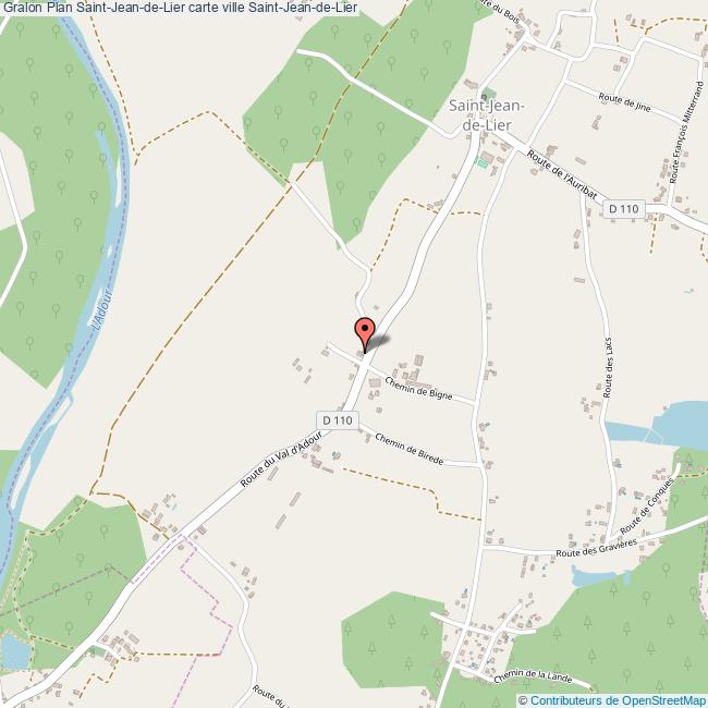 Plan Saint-Jean-de-Lier carte ville Saint-Jean-de-Lier