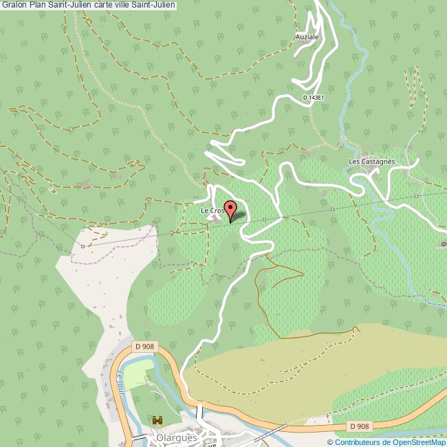 Plan Saint-Julien carte ville Saint-Julien