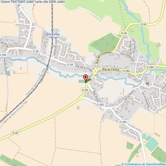 Plan Saint-Julien carte ville Saint-Julien