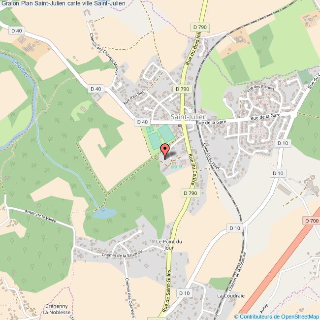 Plan Saint-Julien carte ville Saint-Julien